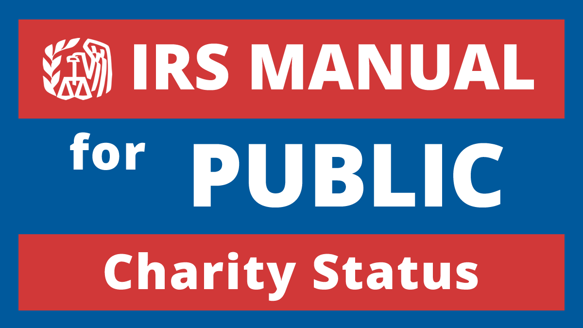 IRS Manual for Determination of Public Charity Status